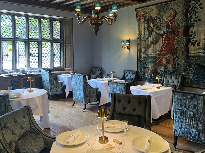 review of British restaurant The Tudor Pass at Great Fosters in Egham ...