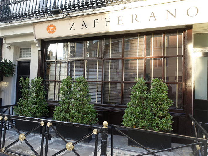 review of Italian restaurant Zafferano in Belgravia by Andy Hayler in ...